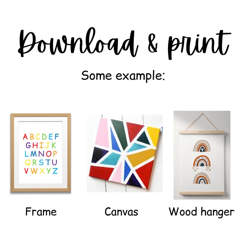Geometric Shapes Printable Learning Materials Classroom Art - Etsy