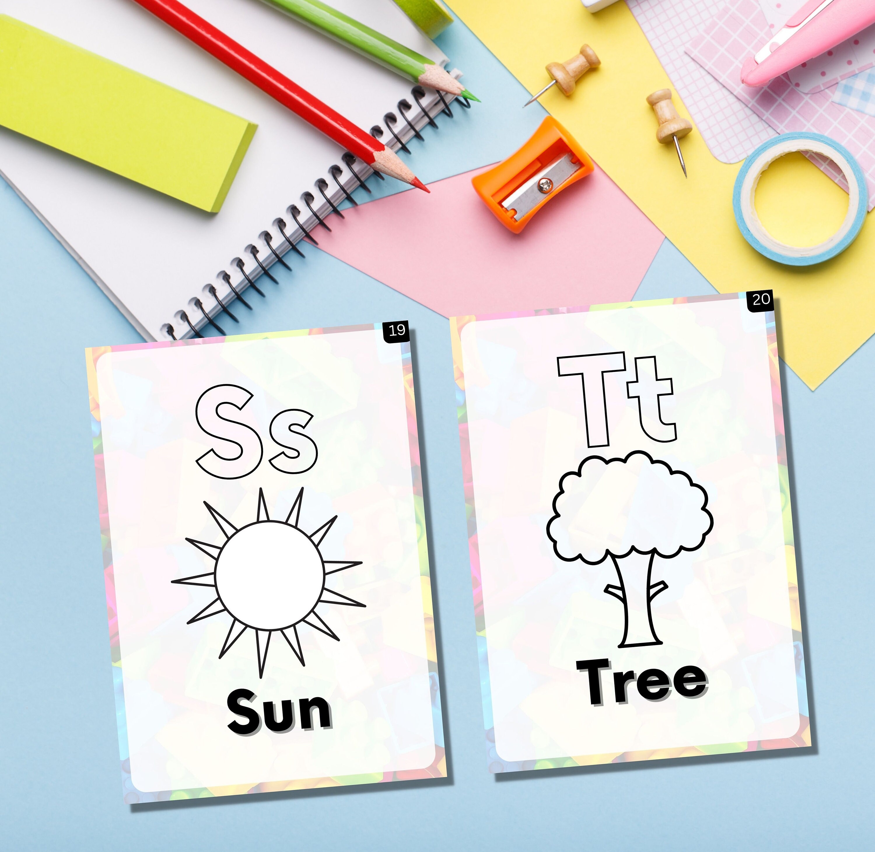 ABC Alphabet Coloring & Reading Worksheets Printable Book Letter ...