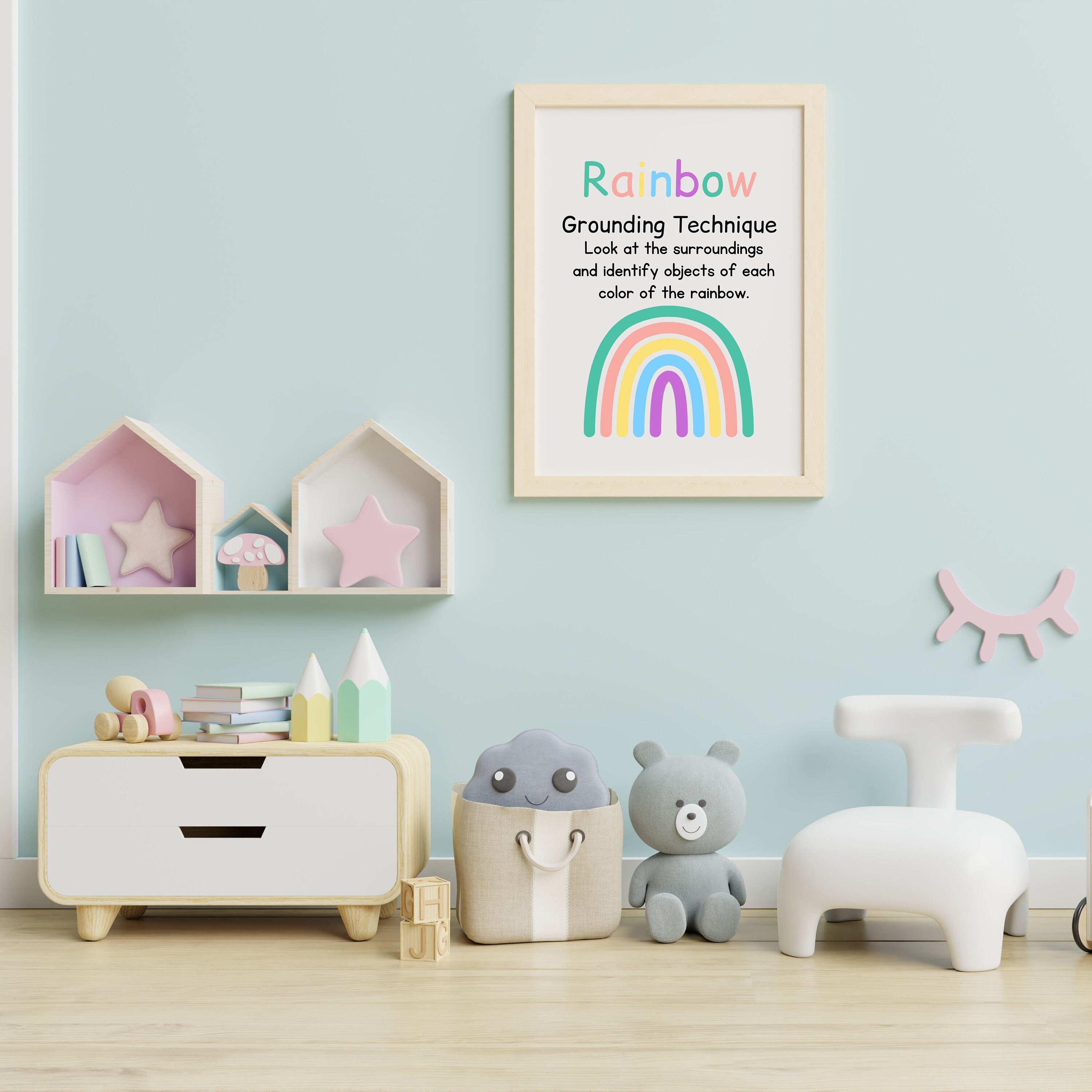 Grounding Technique Poster, Mental Health Poster, School Psychologist ...