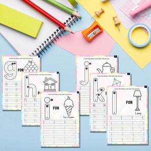 26 Alphabet Lowercase Worksheets, Preschool, Kindergarten, Learning ...