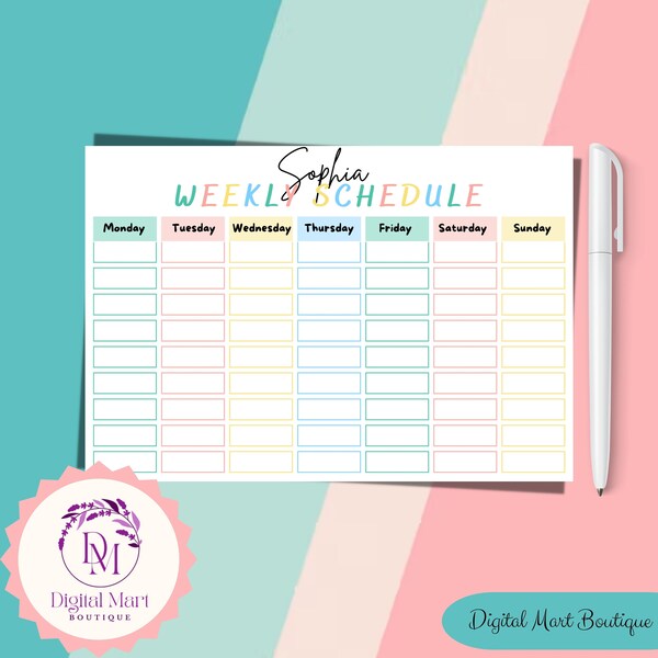 Daily Routine Chore Chart for Kids Responsibility Checklist My Daily to ...