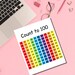 Count to 100 Printable, Classroom Poster, Preschool Poster, Nursery ...
