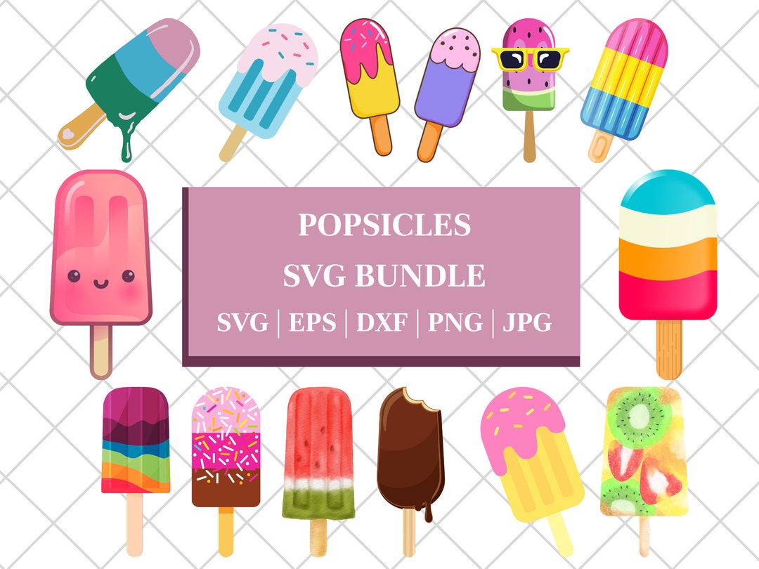 Summer Popsicles Clipart - Digital Clip Art - Popsicles - Personal and ...