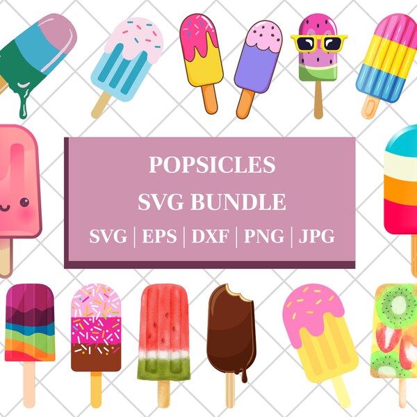 Popsicle Clipart - Etsy