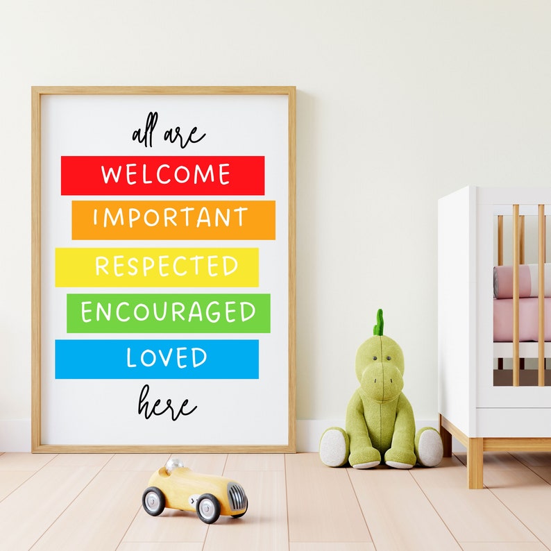 All Are Welcome Here, Equality Poster, Kindness Matters, All Are ...