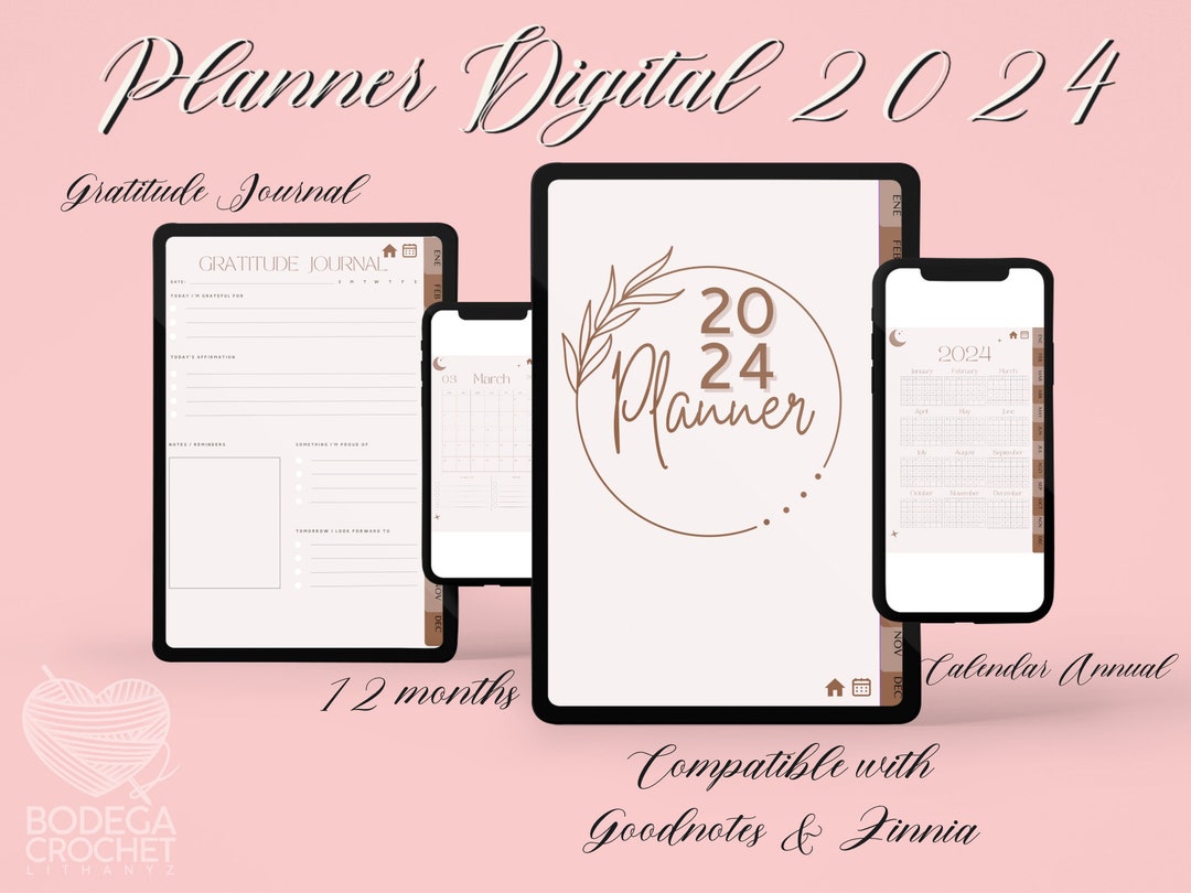 Digital Planner 2024 / Calendar 2024 / Digital Planner Ipad-tablet ...
