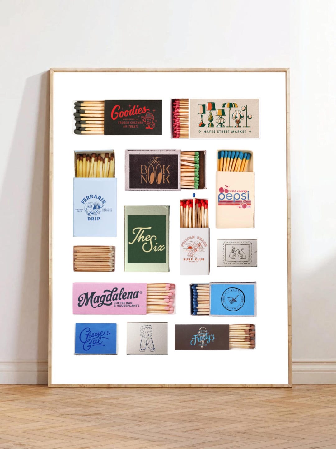 Personalized Matchbook Digital Art – Custom Christmas Gift, Wedding ...