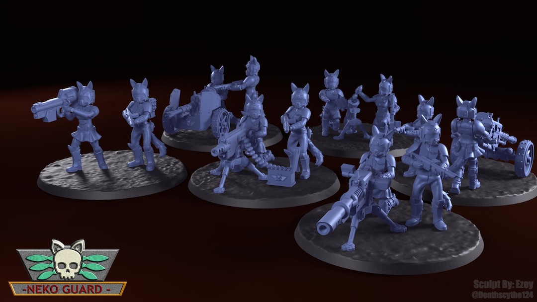 Neko Guard: Heavy Weapon Teams (combat Skirts) - Etsy