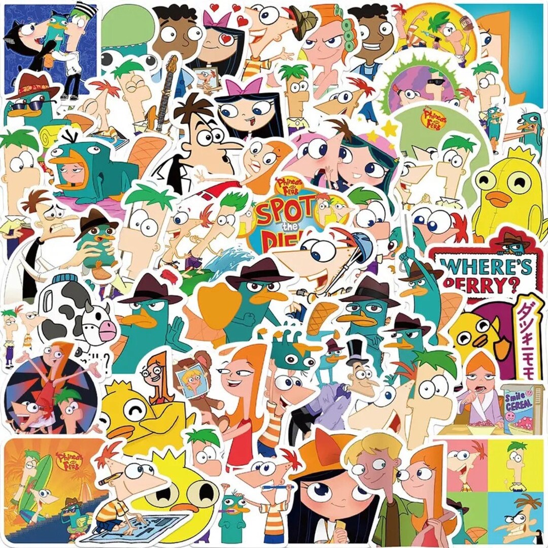 Phineas and Ferb Stickers - Etsy