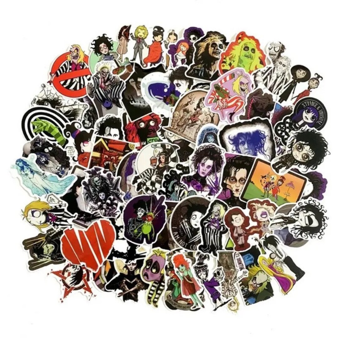 Tim Burton Stickers - Etsy