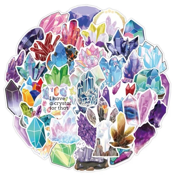Crystal Sticker - Etsy