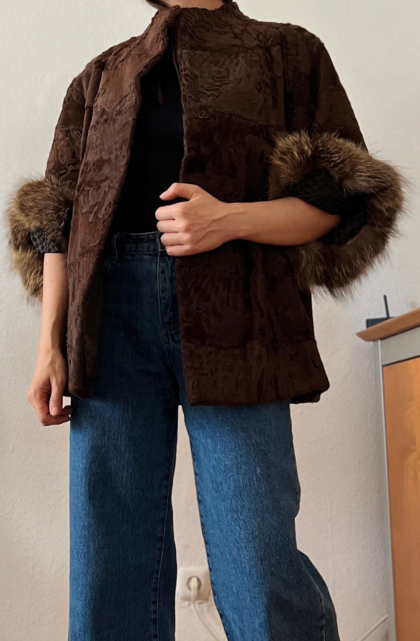 Widetail Persian Jacket Astrakan for Coat - Etsy