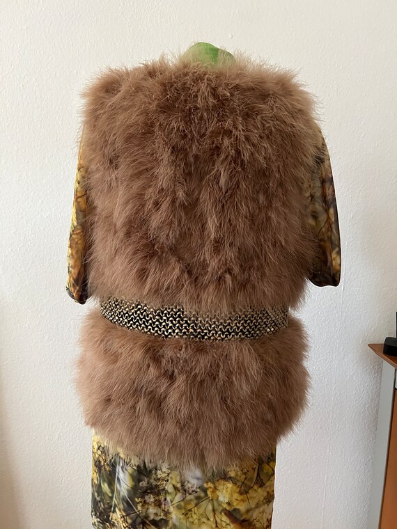 Ostrich Feather Vest Feather Vest - Gem