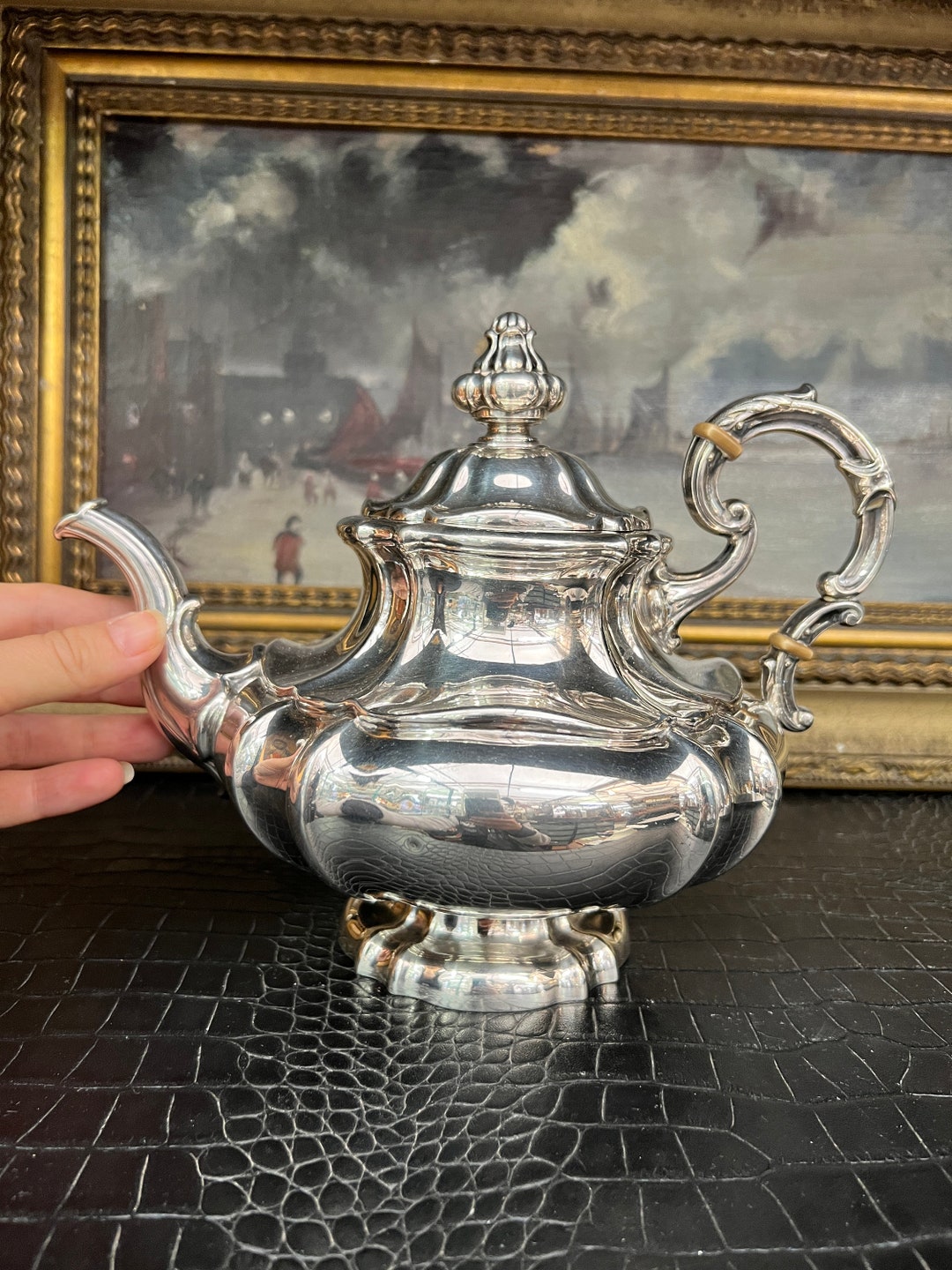 Silver Pot Teapot Silver 835 - Etsy