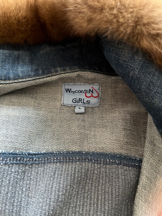 Denim Jacket Sable Sable Fur Sable Trim - Gem