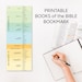 Printable Bookmark | Books of the Bible | Christian Printable | Old ...