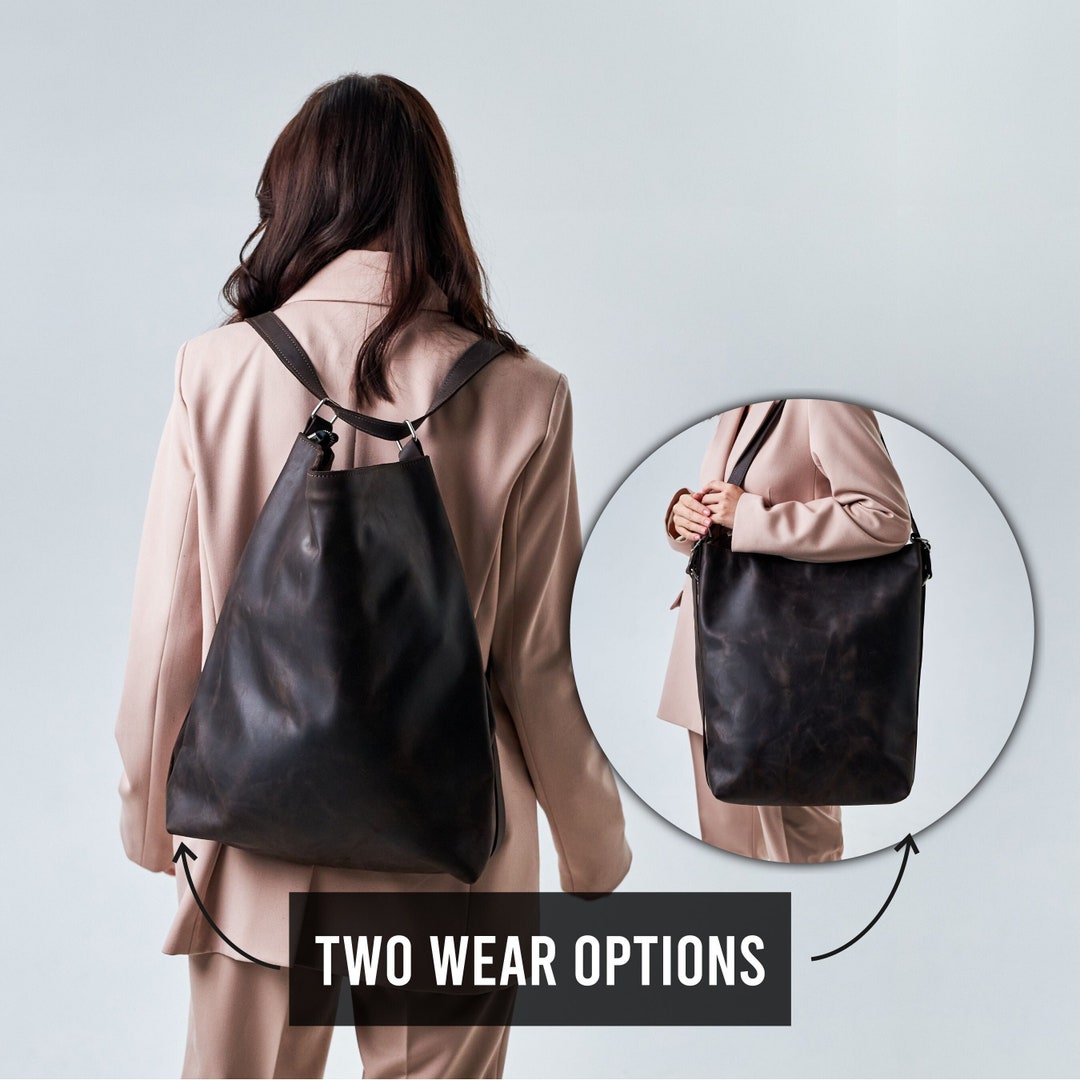 Tote Bag Convertible to Backpack,convertible Backpack Purse,women's Convertible Backpack ...