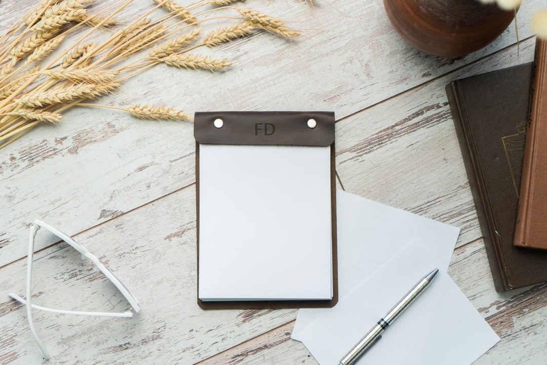 Personalized Notepad for Men,leather Notepad Cover,leather Notepad ...