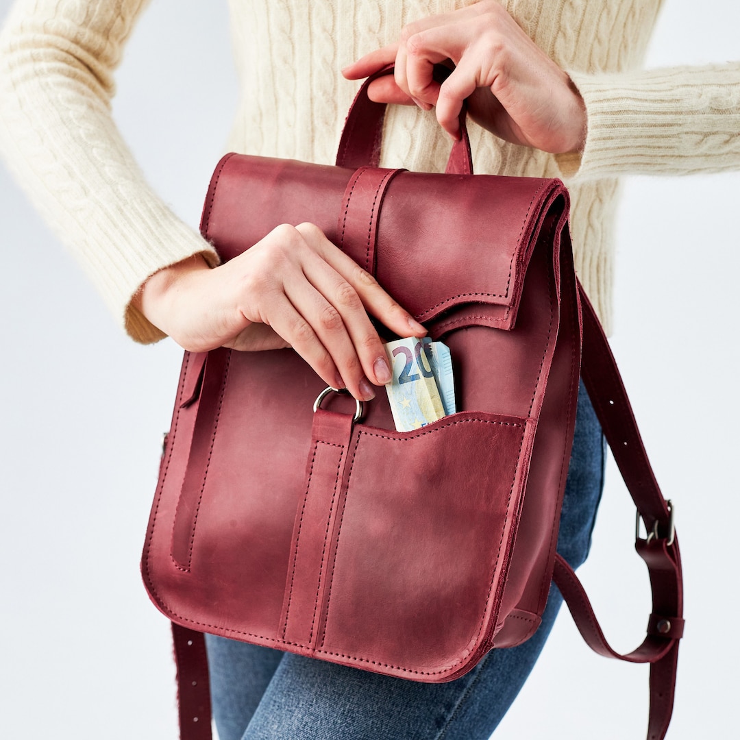 Leather Backpack Women Laptop,leather Backpack Purse Women,travel ...