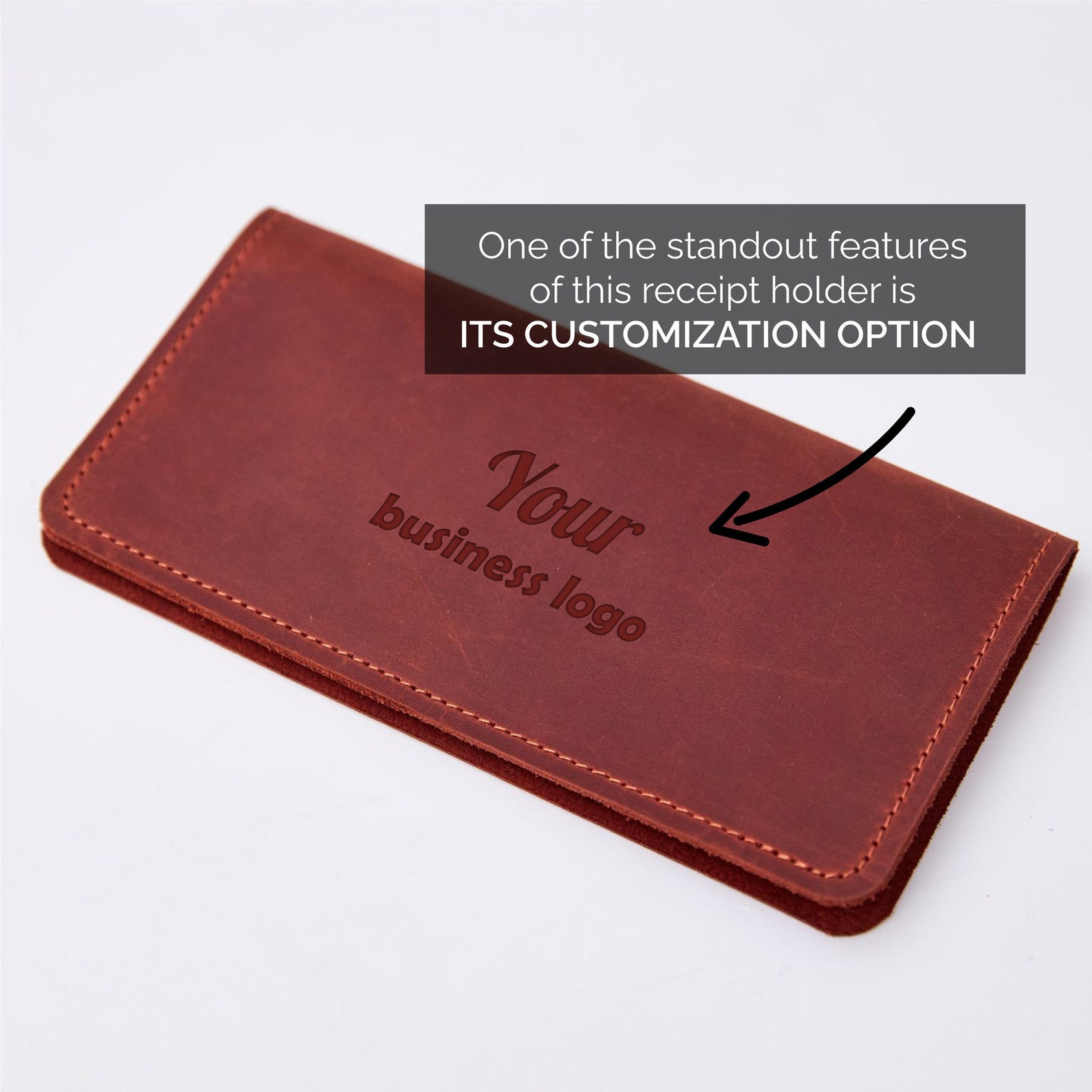 Personalized Leather Receipt Holder,personalized Check Presenter ...
