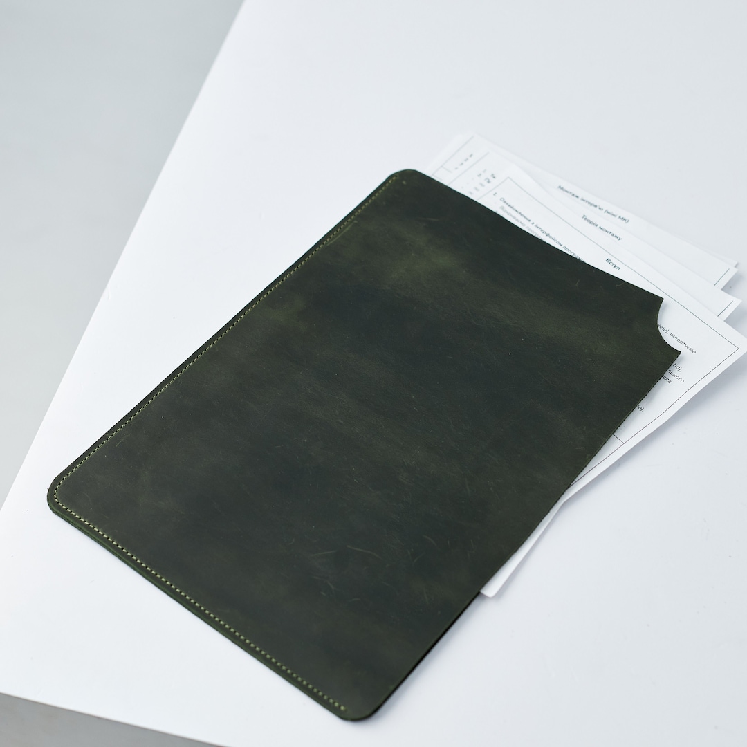 Leather Document Holder, Leather Folder Half Letter, Leather File ...