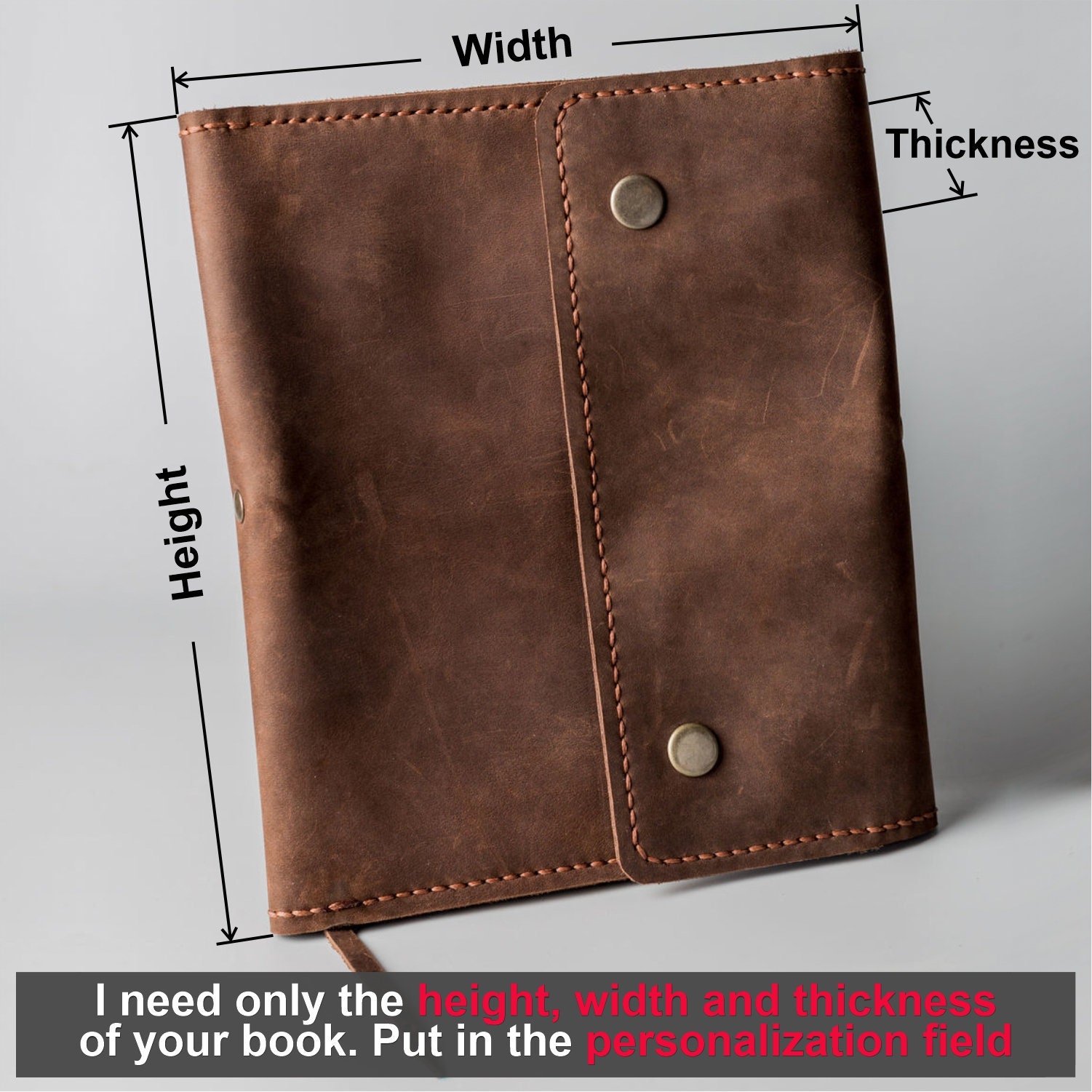 Leather Book Coverhandmade Book Covercustom Book - Etsy