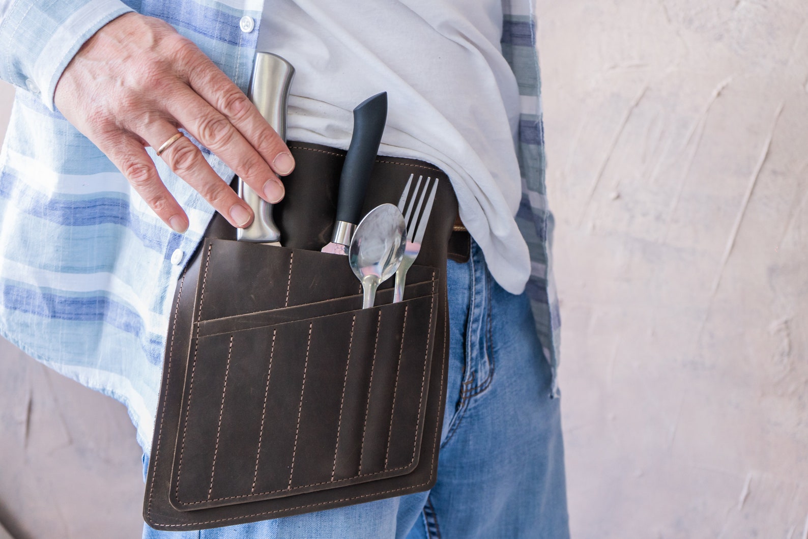 Leather Knife Utility Belt,leather Chef Bag,chef Gifts for Men,kitchen ...