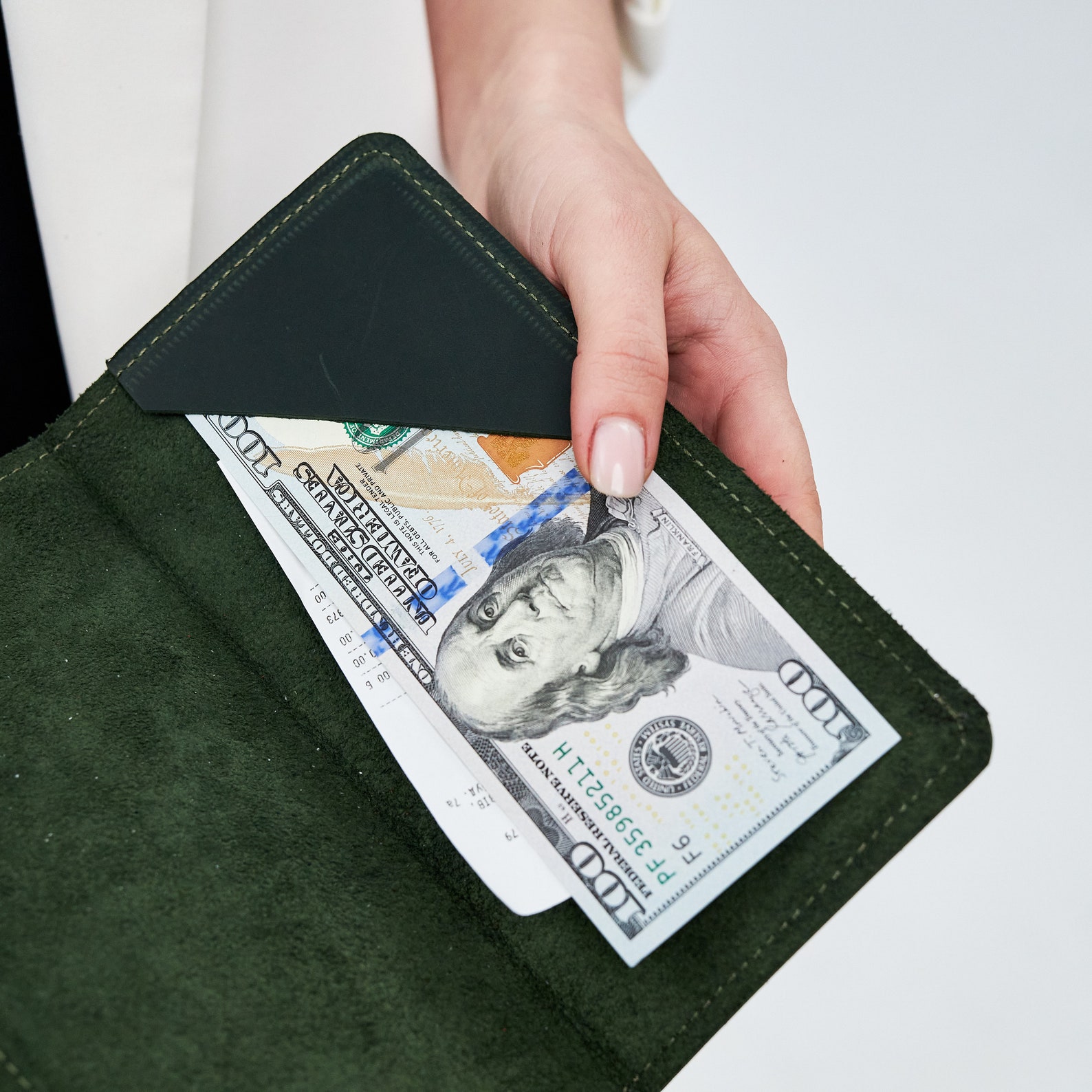 Personalized Leather Receipt Holder,personalized Check Presenter ...