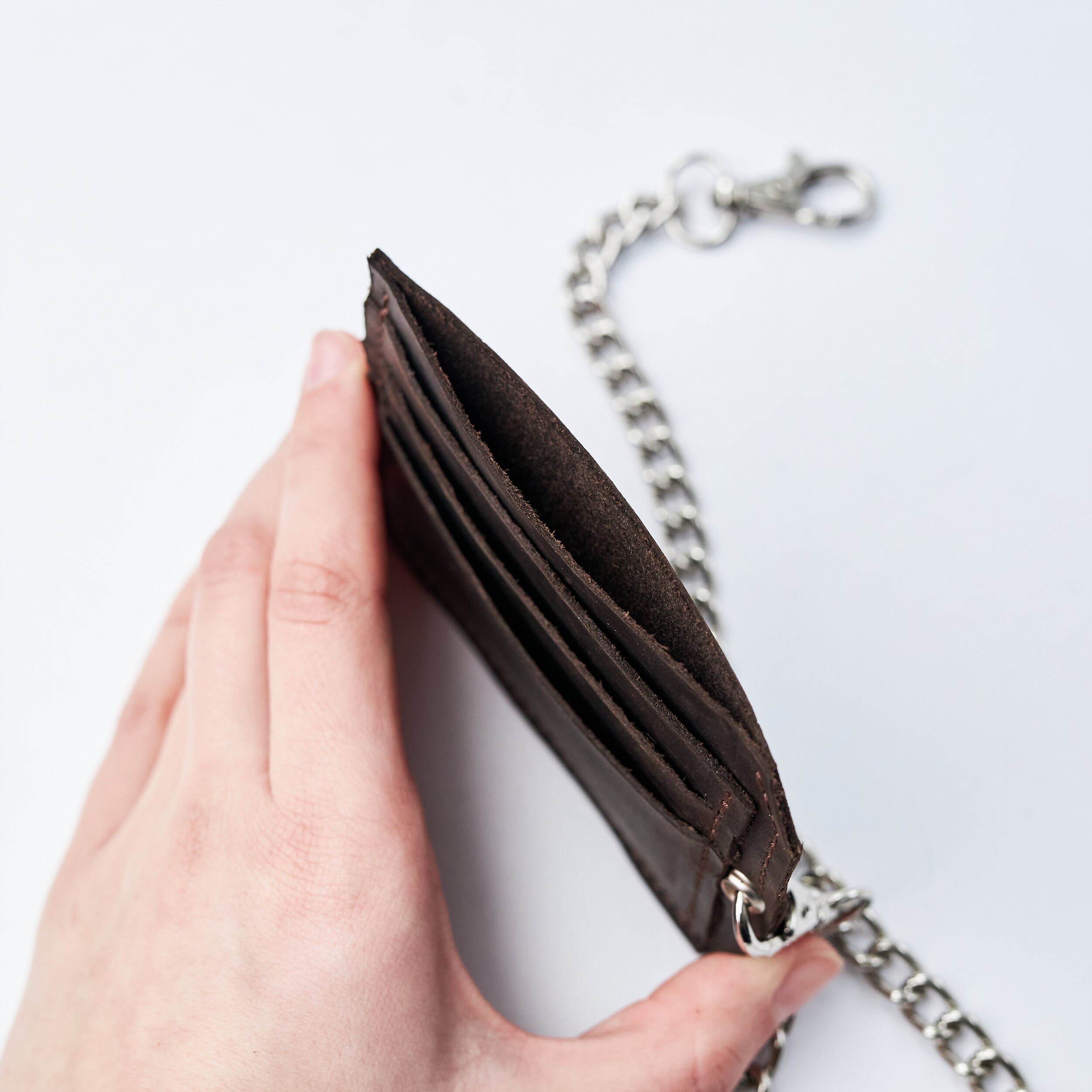 Custom Card Wallet With Chain,custom Chain Wallet,personalized Chain ...