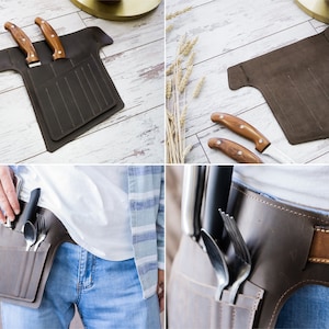 Leather Knife Utility Belt,leather Chef Bag,chef Gifts for Men,kitchen ...