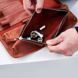 Leather Tool Storage,leather Tool Organizer,tool Roll for Wrenches ...