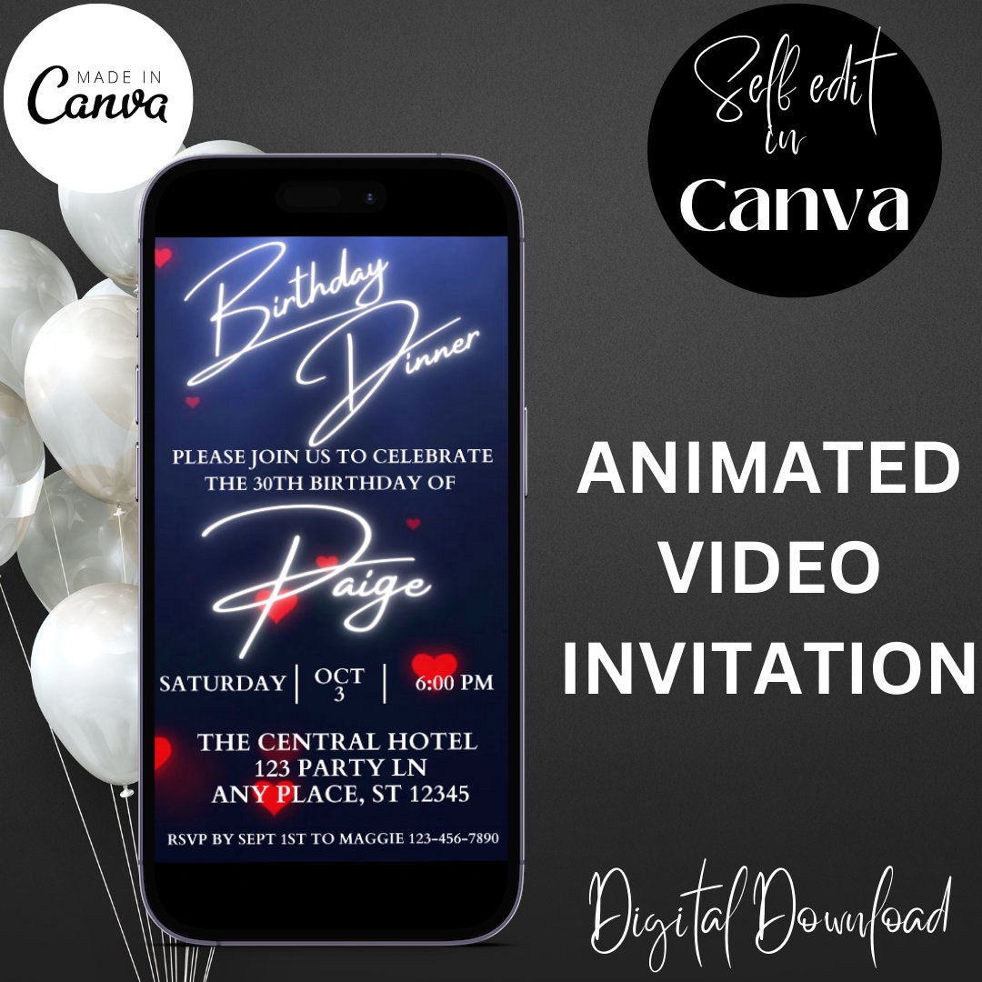 Vibrant Animated Party Celebration Digital Download | Instant Festive ...