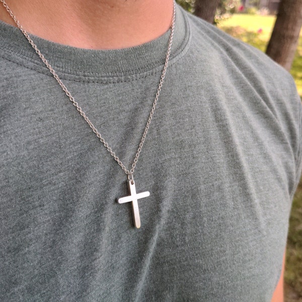 Rustic Cross Pendant - Etsy