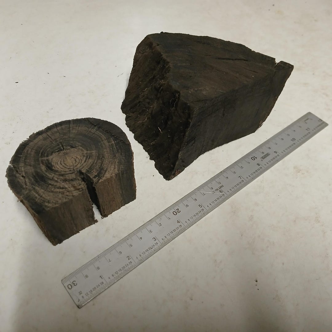 Irish Bog Oak Wood Pieces: Clock Blank Material (2'' X 4'' X 1'') - Etsy