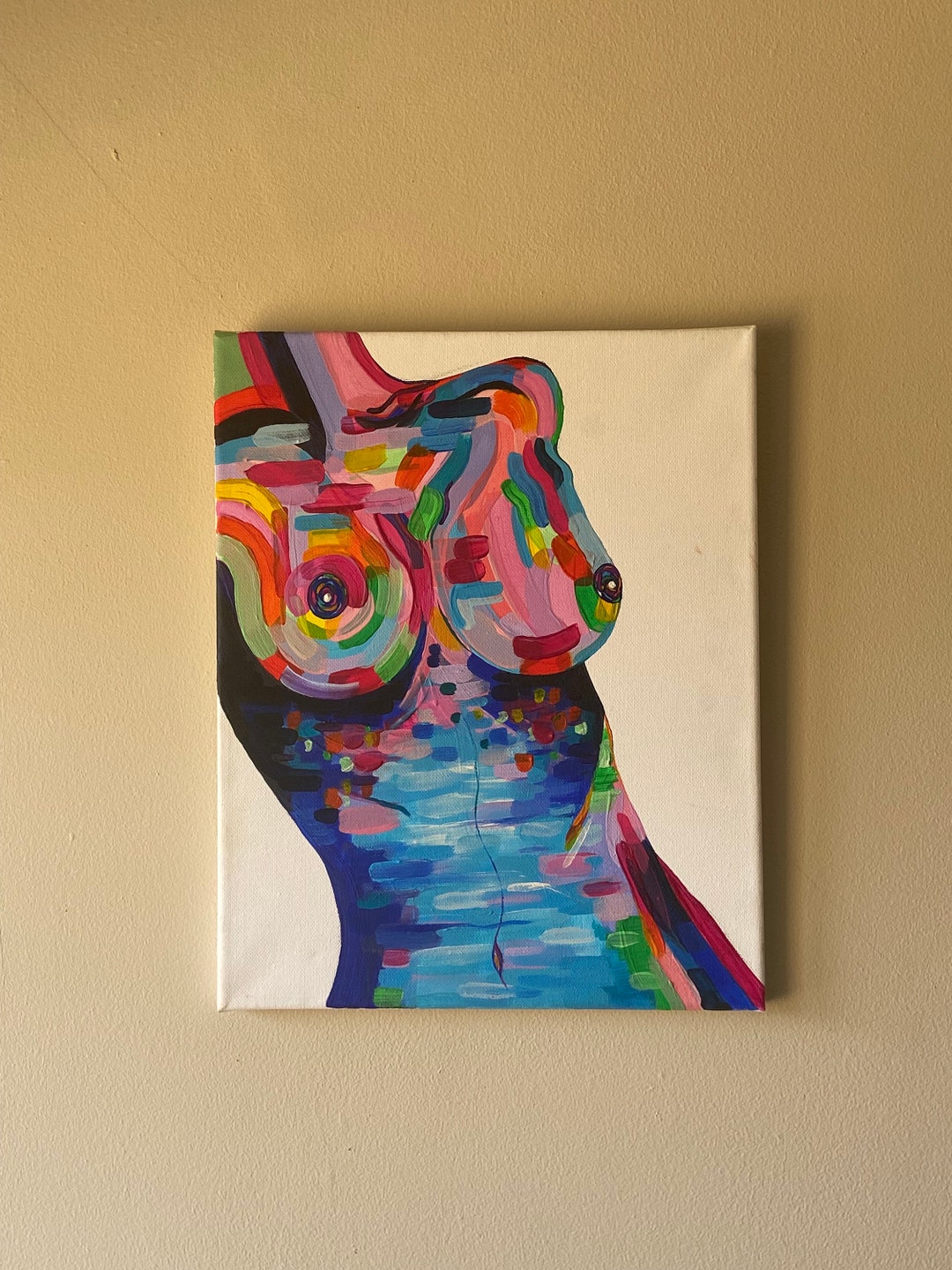 Acrylic Women Body Painting - Etsy