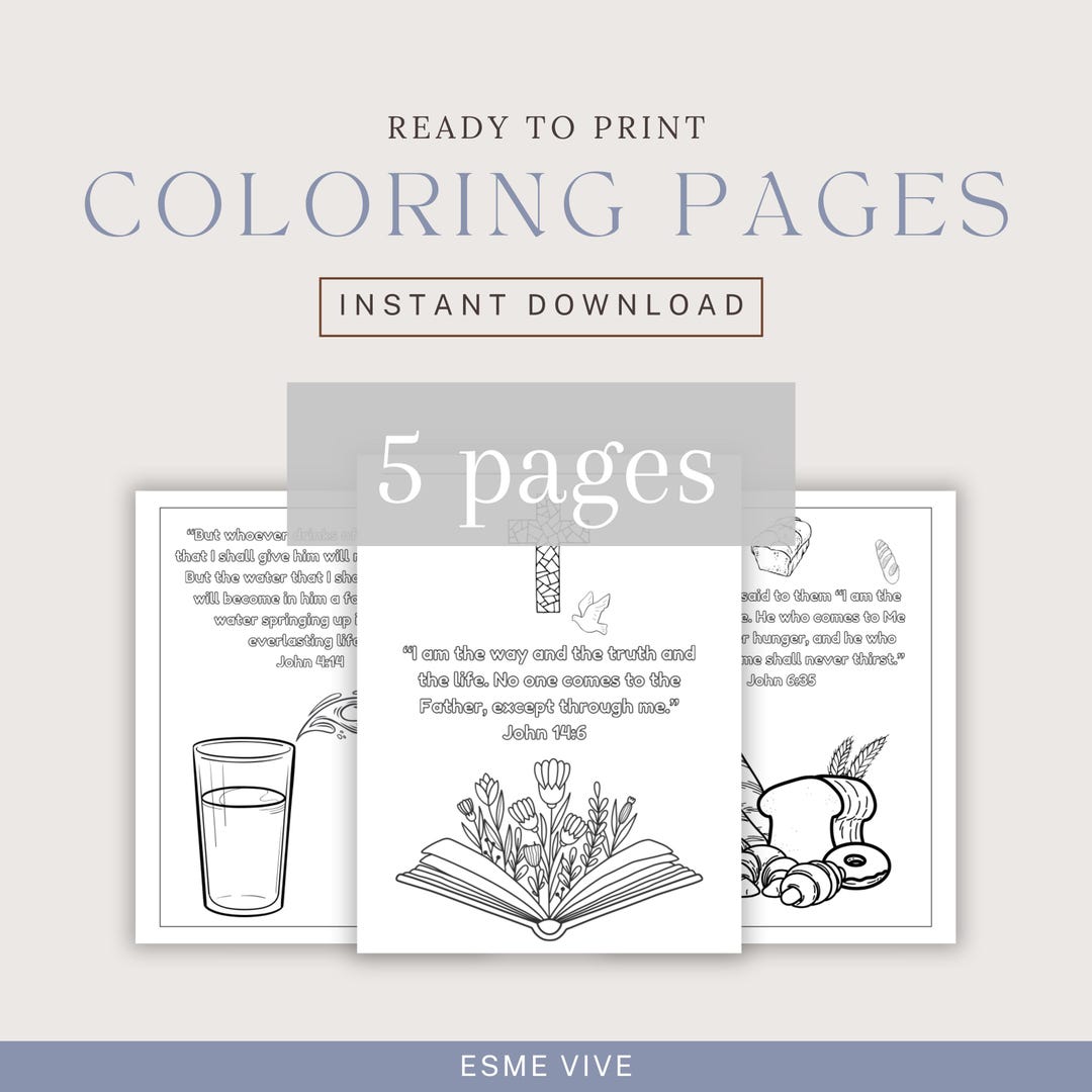Faith Based | I Am the Truth| Coloring Pages for All Ages | Digital ...