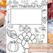 Thankful Thanksgiving Coloring Pages Bundle for Kids - Etsy