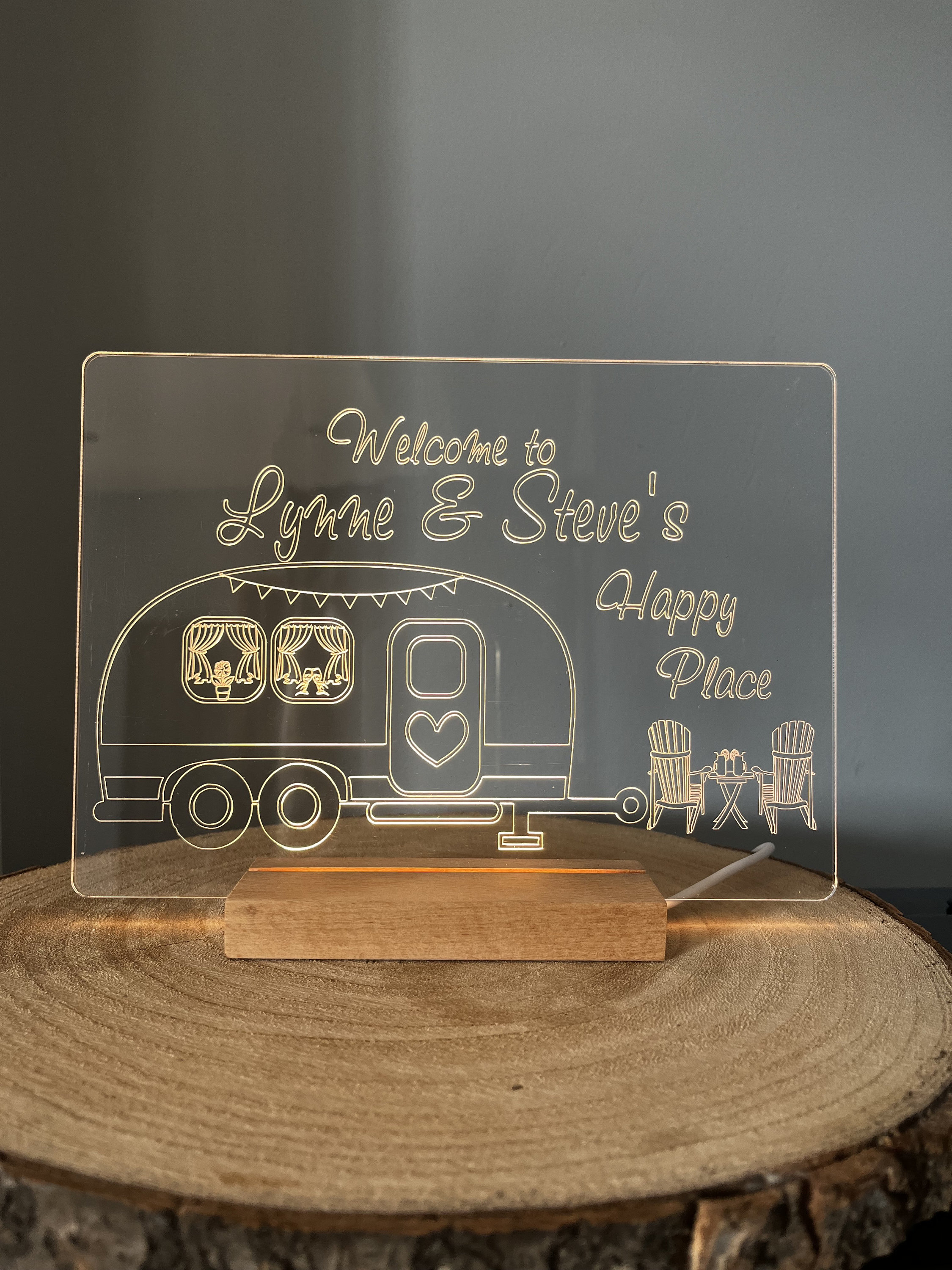 Caravan LED Lights, Caravan Lights, Caravan Sign, Caravan Plaque ...