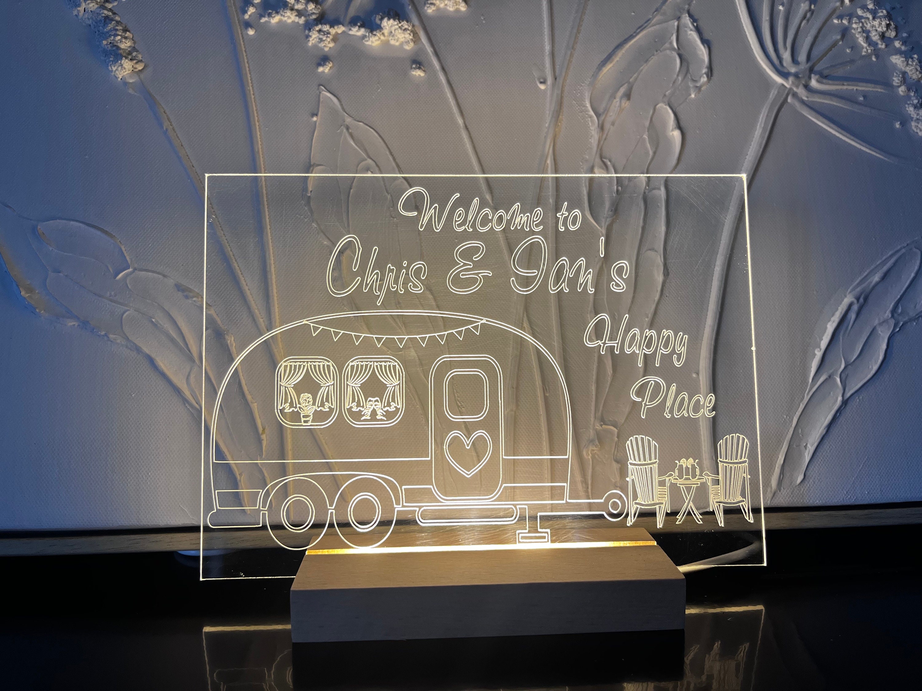 Caravan LED Lights, Caravan Lights, Caravan Sign, Caravan Plaque ...