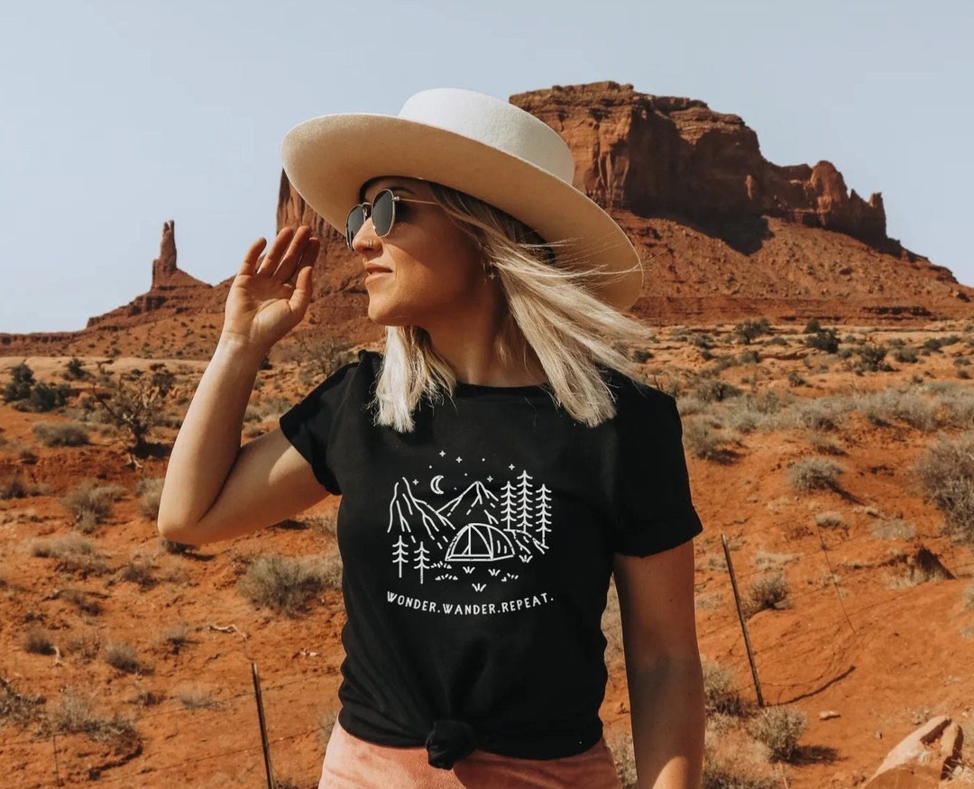 Wonder Wander Repeat, Camisa Wander, Camisa Al Aire Libre, Camisa De ...