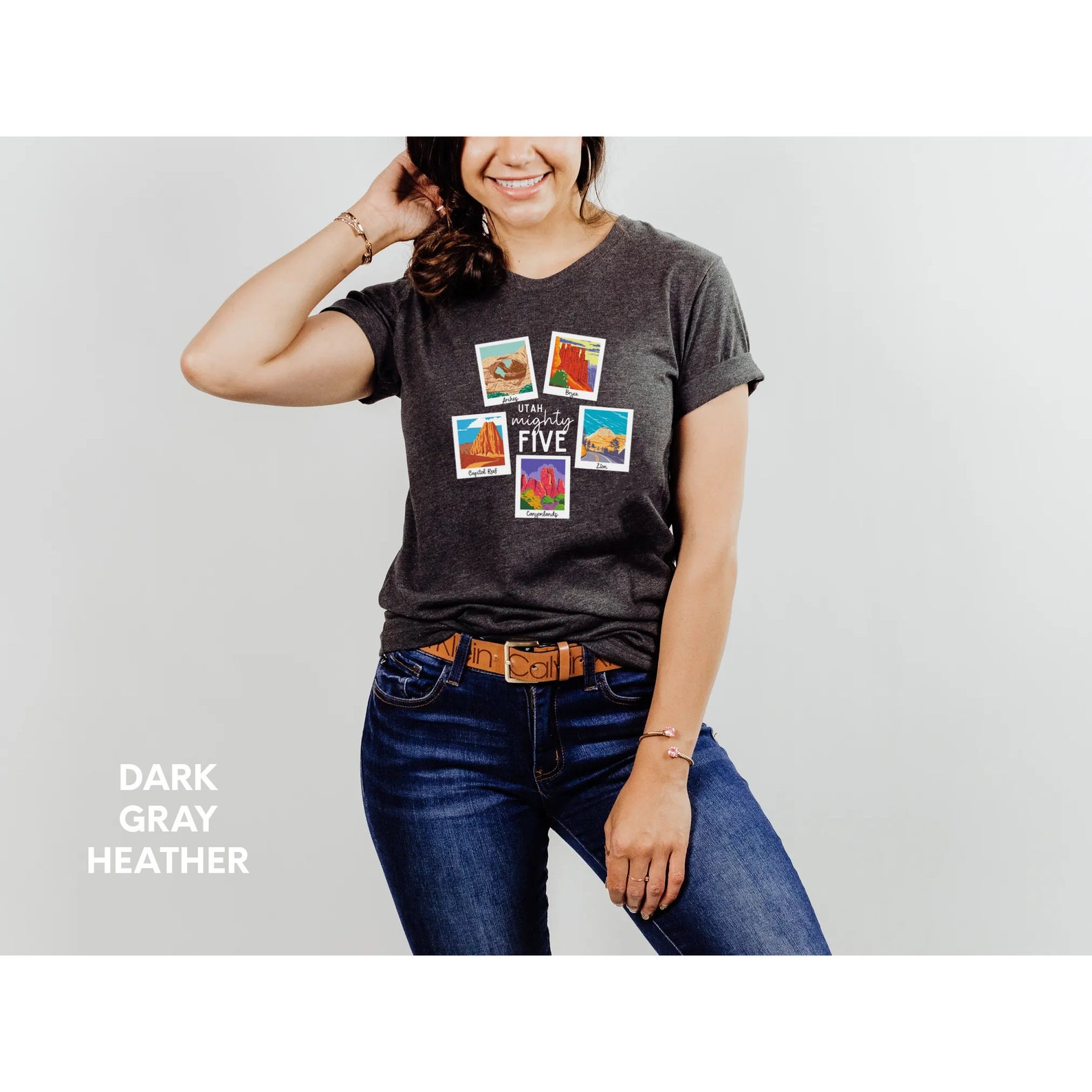 Utah Mighty Five Shirt, National Parks Shirt, Arches Shirt, Bryce ...