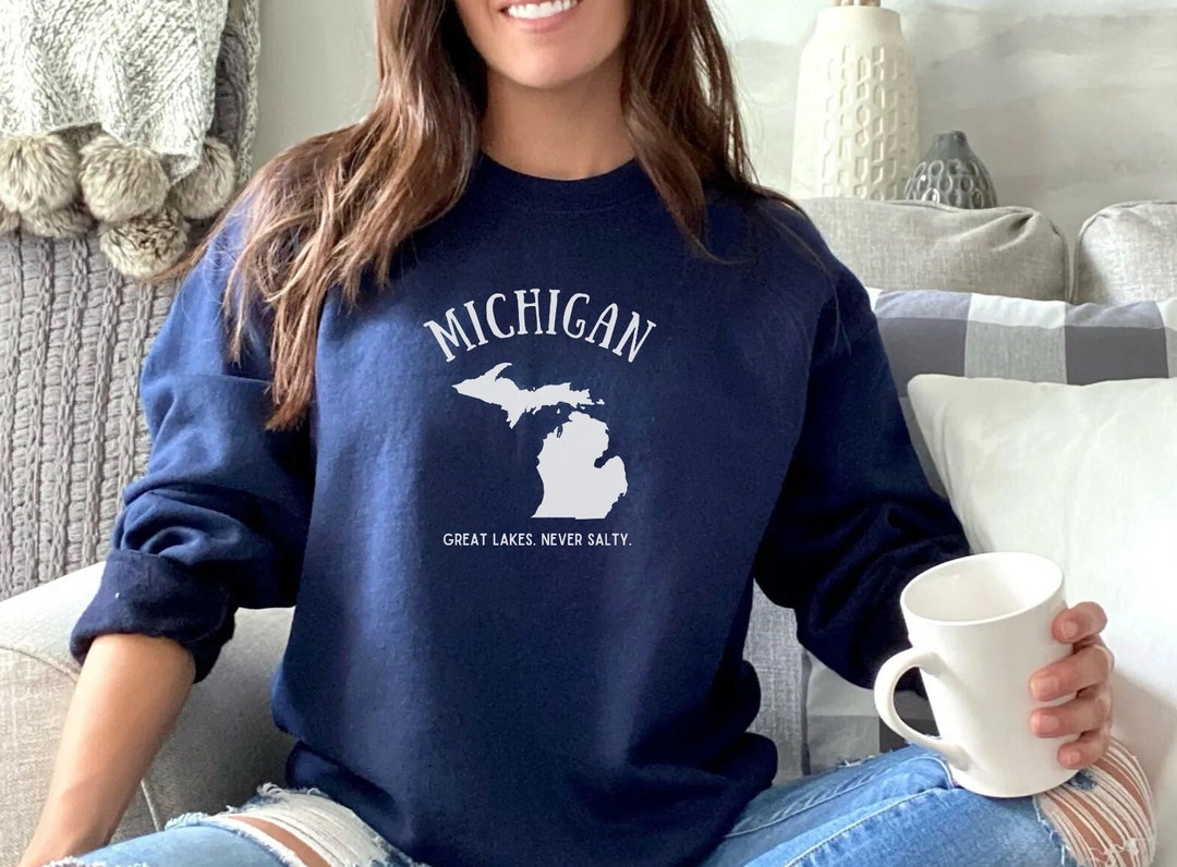 Lake Michigan Sweatshirt, Great Lakes State, Michigan Apparel, Michigan ...