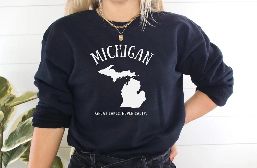 Lake Michigan Sweatshirt, Great Lakes State, Michigan Apparel, Michigan ...