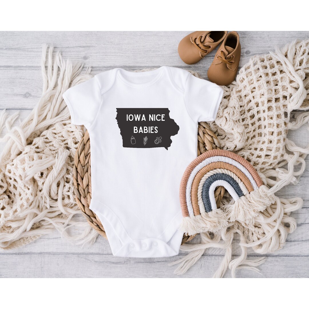 Iowa Nice Babies, Iowa Baby Shirt, Iowa Baby Bodysuit, Iowa Baby ...