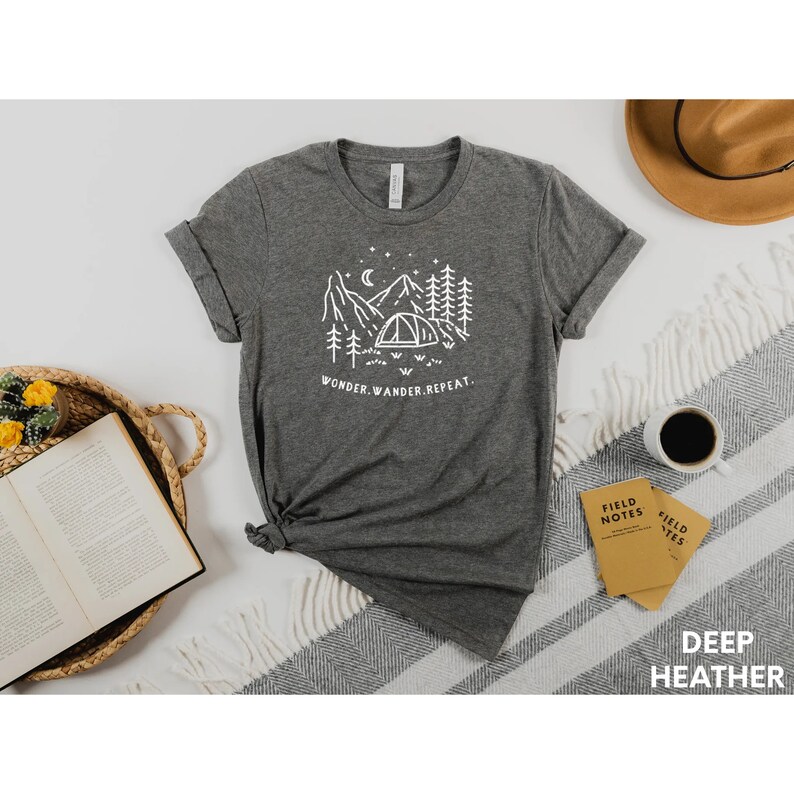 Wonder Wander Repeat, Camisa Wander, Camisa Al Aire Libre, Camisa De ...