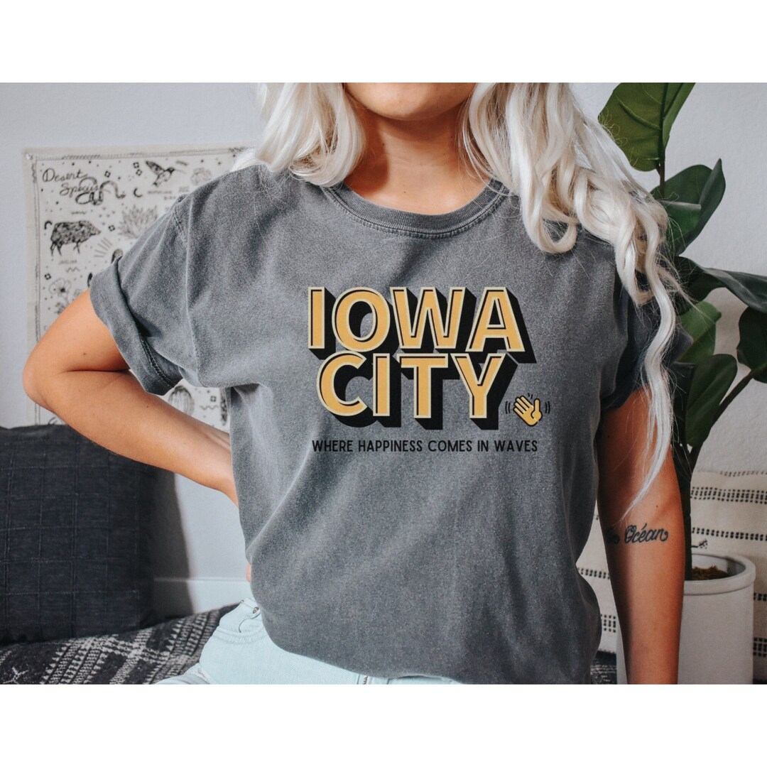 Iowa City Shirt, Iowa Wave Shirt, Game Day Shirt, Football Shirt, Iowa ...