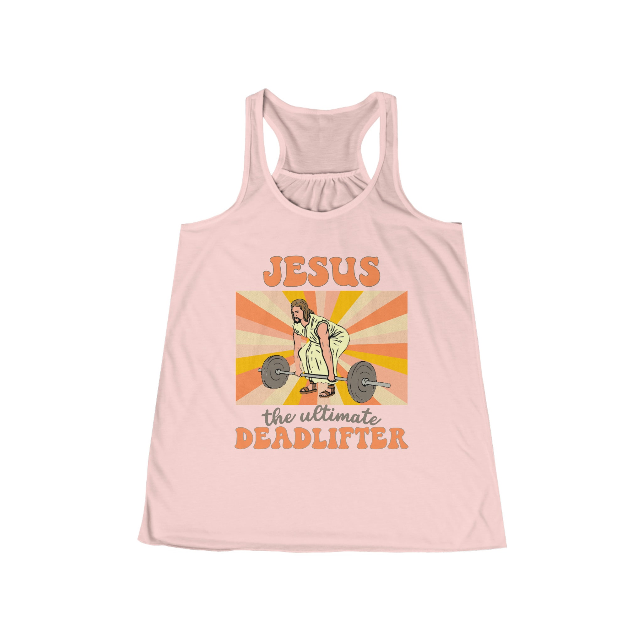 Jesus the Ultimate Deadlifter, Workout Tank Top, Funny Workout Shirt ...