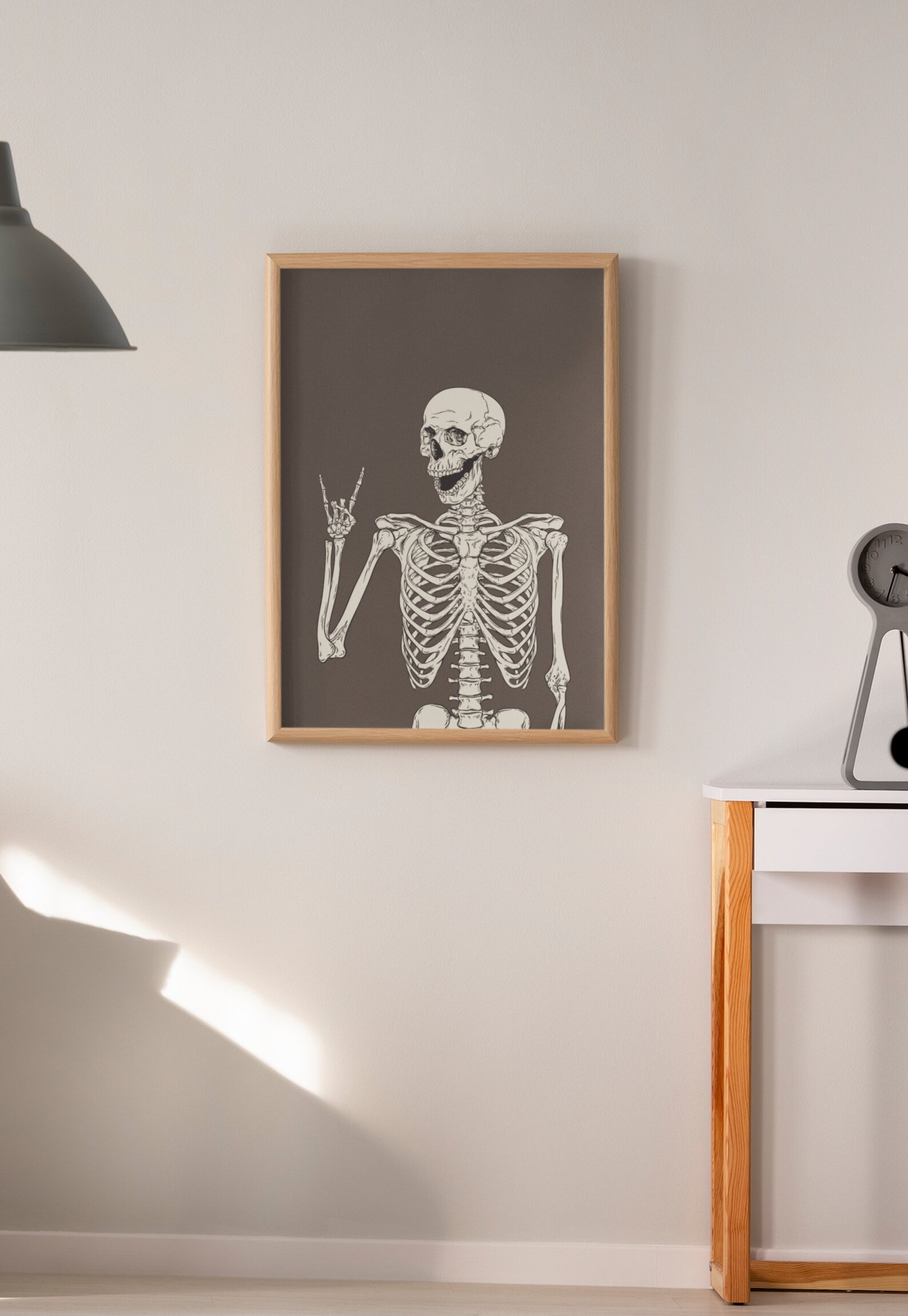 Skeleton Poster, Skeleton Print, Popular Printables, First Day of Fall ...