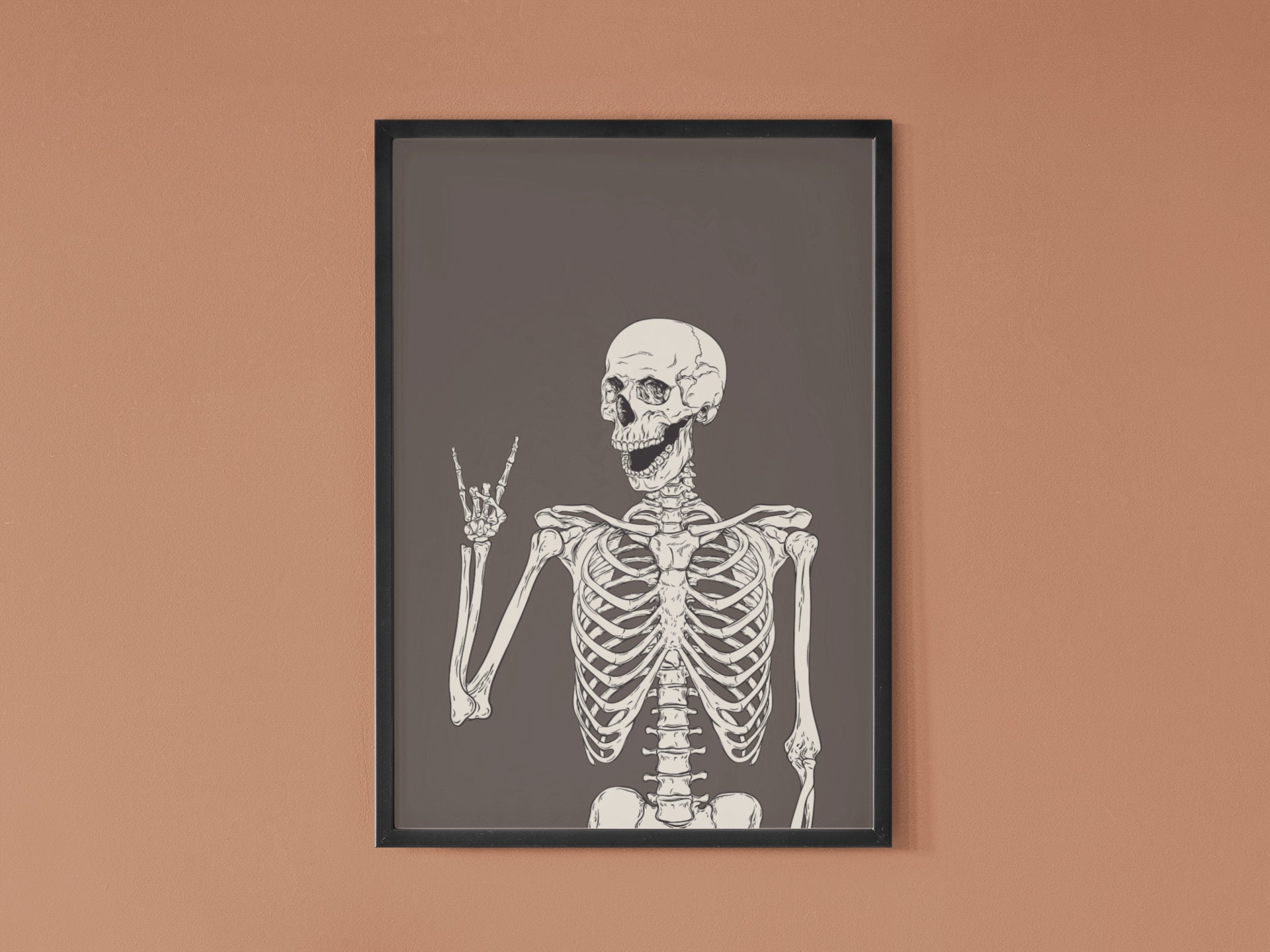 Skeleton Poster, Skeleton Print, Popular Printables, First Day of Fall ...