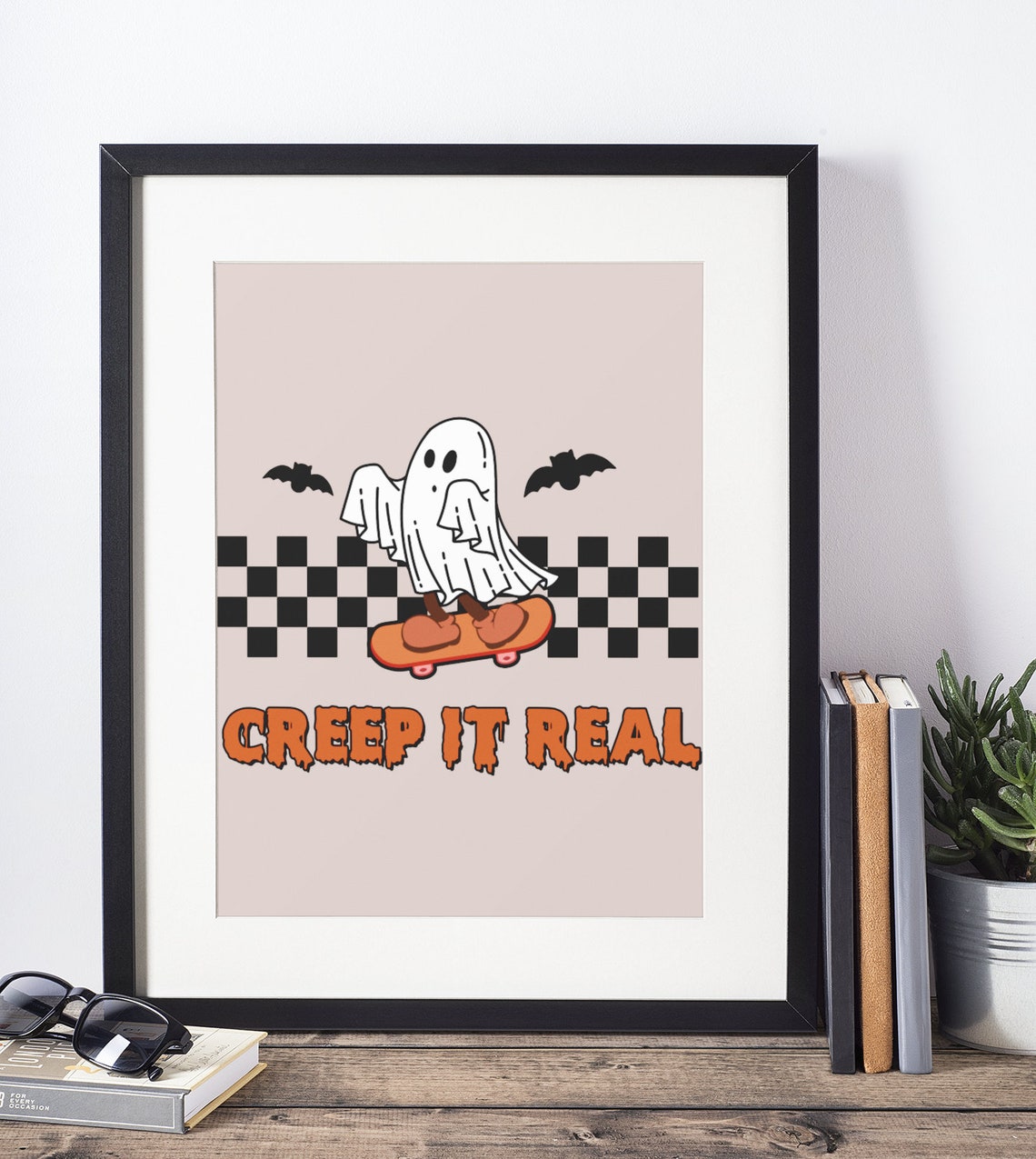 Creep It Real, Ghost Print, Ghost Art Print, Halloween Artwork, Popular ...